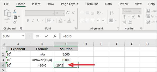 How To Use Exponents In Excel Thefastcode