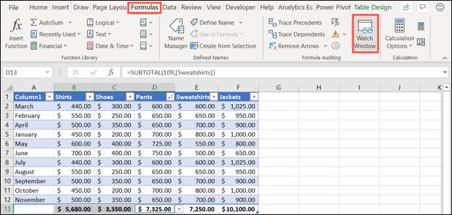 How to Use the Microsoft Excel Watch Window for Formulas - TheFastCode