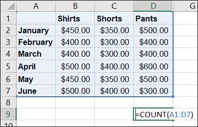 How to Count Cells in Microsoft Excel - TheFastCode