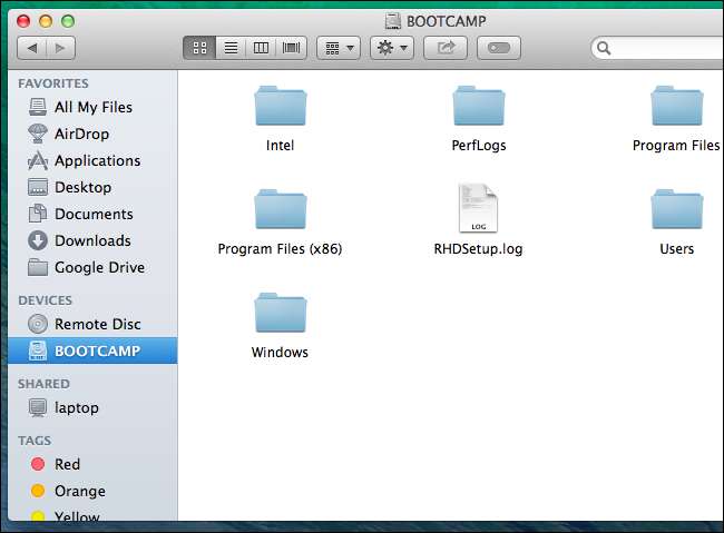 Cómo compartir archivos entre Mac OS X y Windows con Boot Camp - TheFastCode